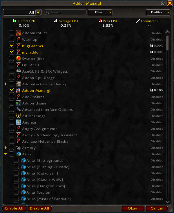 Addon Manargl - Wago Addons