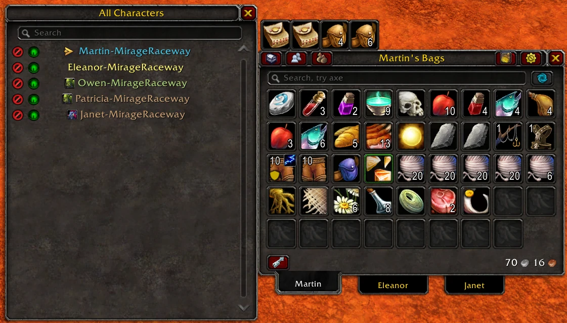 Baganator - Wago Addons