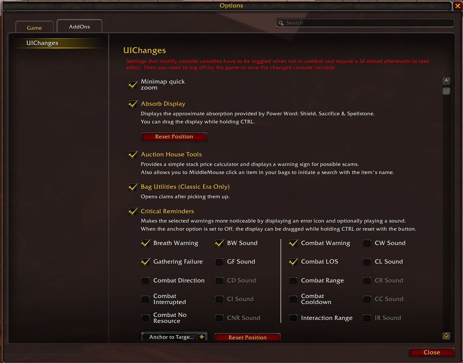 UIChanges - Wago Addons