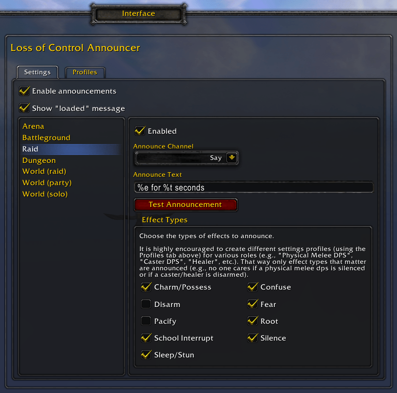 Loss of Control Announcer - Wago Addons