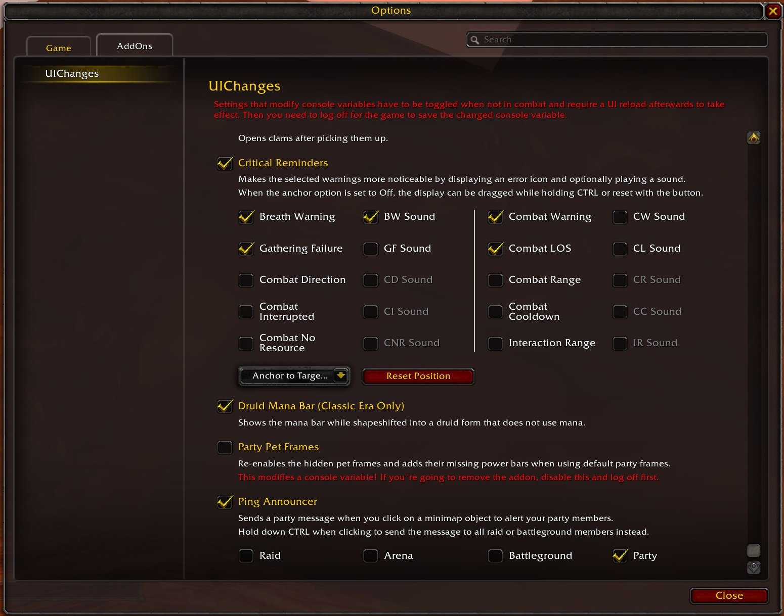 UIChanges - Wago Addons