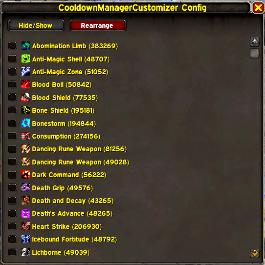 CooldownManagerCustomizer - Wago Addons