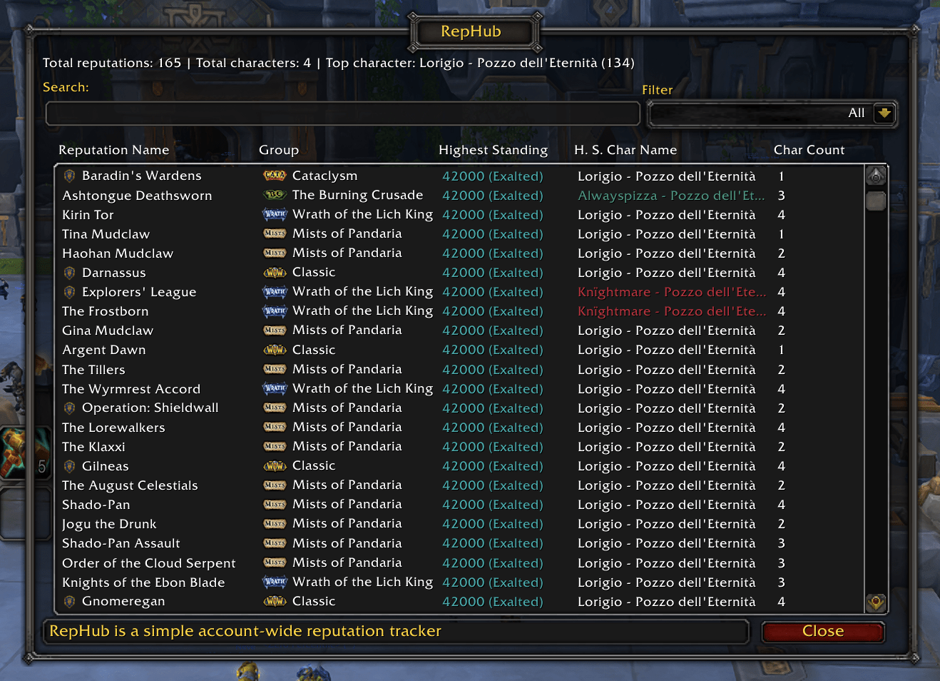 RepHub - Wago Addons